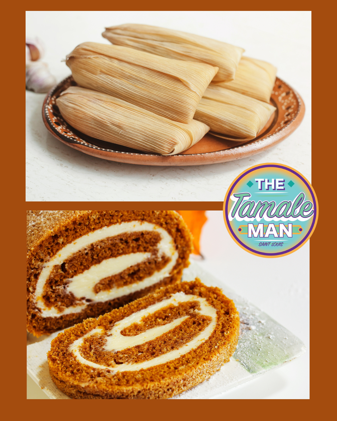 3 Pumpkin Roll Tamales *Frozen* | The Tamale Man